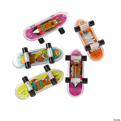 2 Mini Scooby Doo ™ Halloween Plastic Skateboards 36 Pc