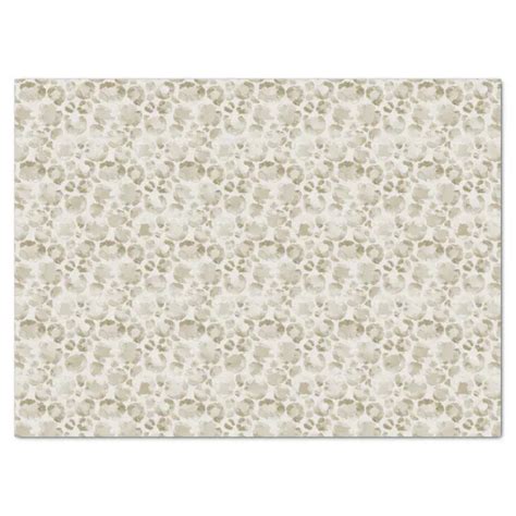 Cream Leopard Print Tissue Paper Zazzle