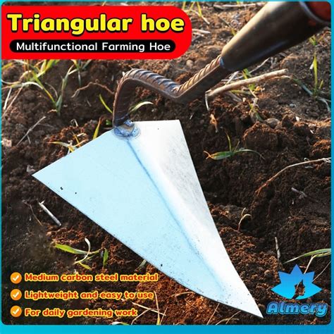 Ay Agricultural Triangle Hoe Multifunctional Weeding Hoe Vegetable Planting Shopee Philippines