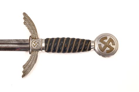 Original German Wwii Aluminum Fitted Luftwaffe Officer Sword By Smf