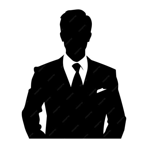 Clipart De Silhueta Profissional Executivo Vetor Premium