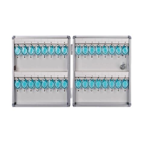 Simhoa Aluminum Alloy Key Cabinet Key Management System Easy Installation With 2 Keys Key