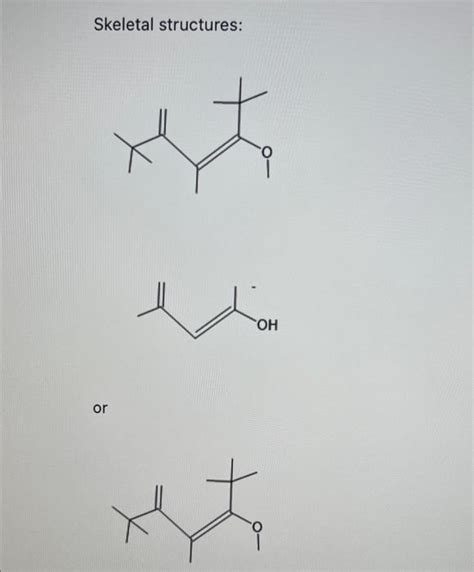 Solved Kekulé structure: Condensed structures: or | Chegg.com