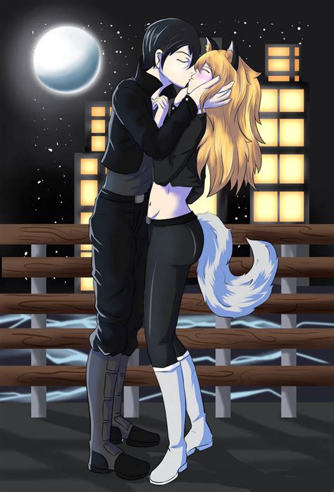 A Wholesome Kiss Under The Night Sky By Spiderlad9000 On Deviantart