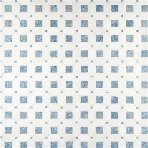Msi Azula Hatchwork Polished Marble Mesh Mounted Mosaic Tile Pattern