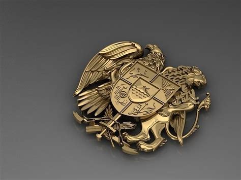 Gerb 5 Coat Of Arms Of Armenia 3d Model 3d Printable Cgtrader
