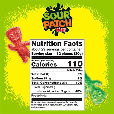 Sour Patch Nutrition Facts F Sour Patch Nutrition Facts F