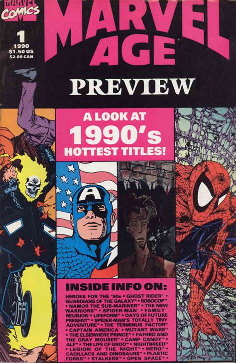 Marvel Age Preview 1 Fn Marvel Mcfarlane Spider Man Comic Books
