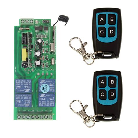 AC V V V V V A Relay CH Wireless RF Remote Control Switch Controller