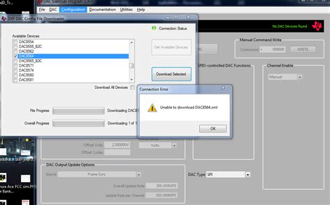 Dac8564 Dac Excercise Program Can Not Download Config File Data Converters Forum Data