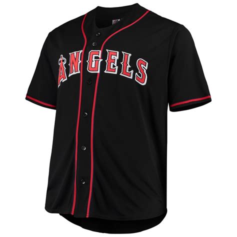 Mens Los Angeles Angels Majestic Black Big And Tall Fashion Jersey