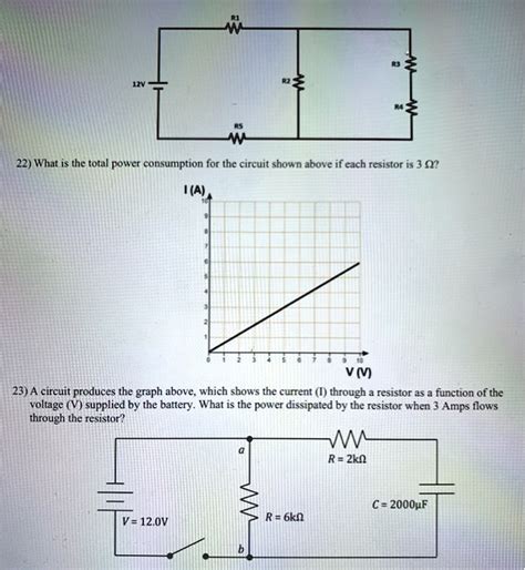 22 What The Total Power Consumption For The Circuit Shown Above If Each
