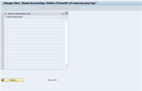 Oabm Sap Tcode Depreciation Areastransfer Of Resvs