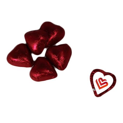 Custom Wrapped Heart Shaped Chocolates Custom Printed As Low As 056