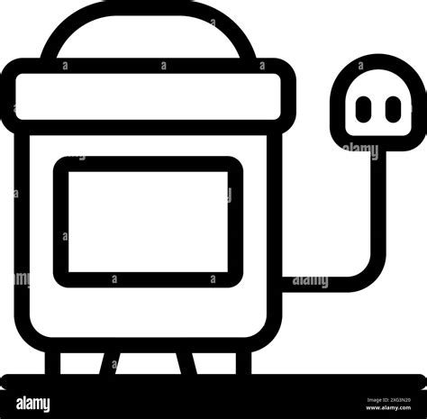 Electric Generator Is Supplying Power With Cable And Plug Stock Vector Image And Art Alamy