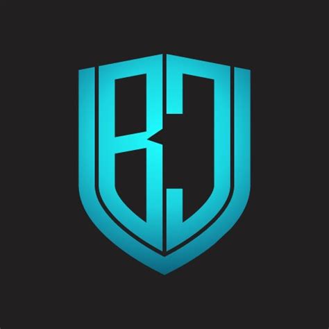 Logo Monogram With Emblem Shield Shape Design Bc Vector Images 95