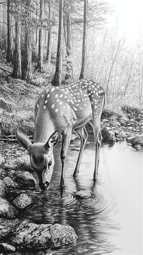 Wildlife Encounter 16 More Nature Drawing Ideas Nature Drawing Forest Drawing Realistic
