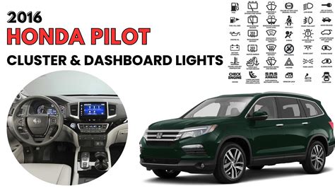 2016 Honda Pilot Cluster Display And Dashboard Warning Lights Guide Youtube