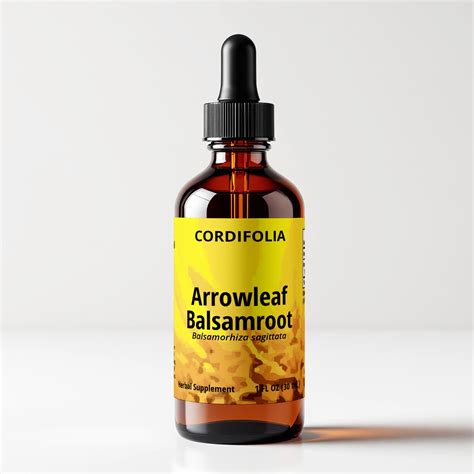 Arrowleaf Balsamroot Herbal Tincture Respiratory Support Cordifolia