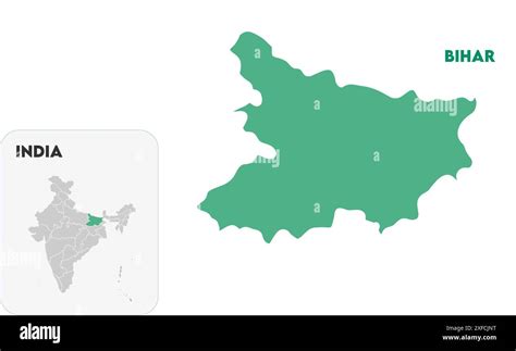 Bihar State Map1 State Of India Republic Of India Government