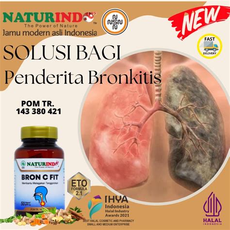 Jual Obat Batuk Brokitis Bronchitis Emfisema Batuk Bron C Fit Shopee