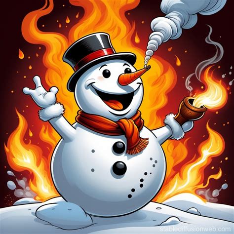 Exploding Snowman With Pipe Stable Diffusion Online Exploding Snowman With Pipe Stable Diffusion Online