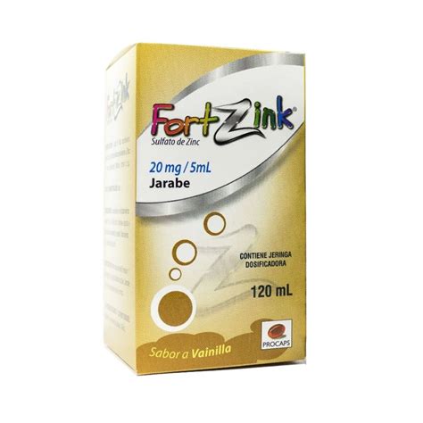 Fortzink Jarabe Vainilla Frasco 120 Ml Farmacia Pasteur
