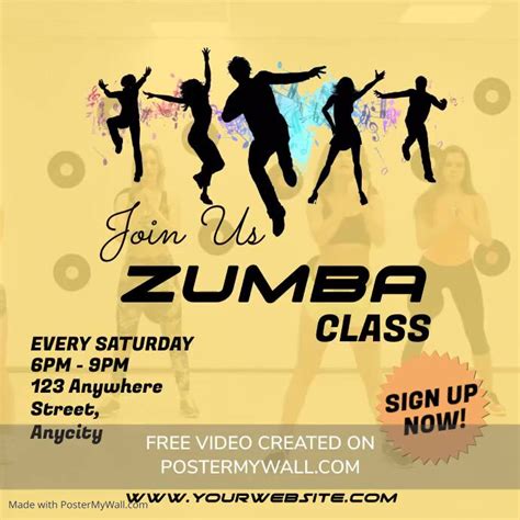 Zumba Classes Template Postermywall