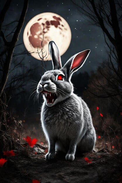 Premium Photo EVIL RABBIT WITH ANGRY FACE