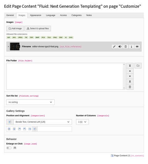 Text And Images — Fluid Styled Content Main Documentation