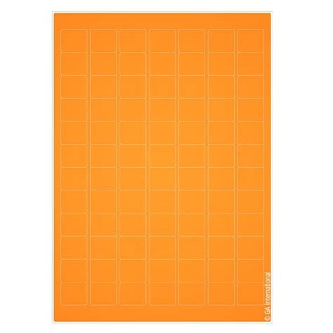 Ga International Cryogenic Labels For Laser Printer In Assorted Colors