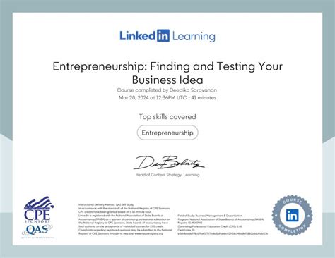 Deepika Saravanan On Linkedin Certificate Of Completion