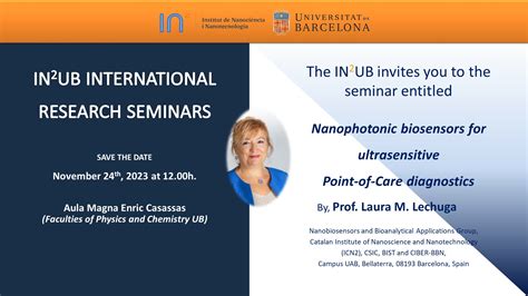 November 24th 2023 At 12h Nanophotonic Biosensors For Ultrasensitive Point Of Care