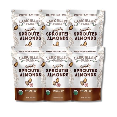 Lark Ellen Farm Raw Almonds Sprouted Unsalted Steam