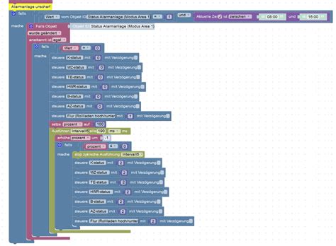 blockly script bedingung funktioniert nicht
