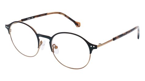 Eyeglasses Level Le 2258 Cana 5019 Man Bleu Foncé Mat Marron Round