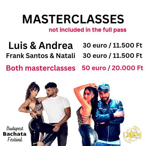 Masterclass Pass Budapest Bachata Festival All Stars Festival