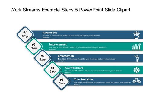 Work Streams Example Steps 5 Powerpoint Slide Clipart Powerpoint