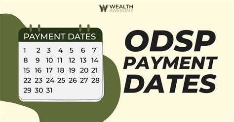 Odsp Payment Dates For April 2025