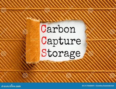 Ccs Carbon Capture Storage Symbol Concept Words Ccs Carbon Capture Storage On Beautiful White