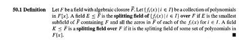 Abstract Algebra Proof Help Why Is The Constructed Field A Splitting