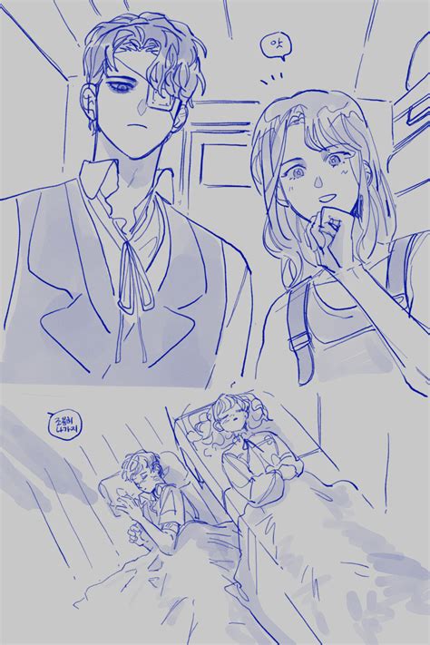 Safebooru 2boys 2girls Abella Fear And Hunger Blanket Blue Theme