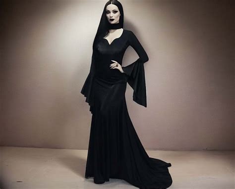 Morticia Addams Dress Etsy