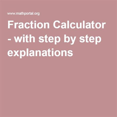 Fraction Calculator Simplify And Solve Fractions