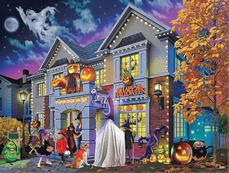 Halloween Jigsaw Puzzle Wheres The Halloween Party 500 Pc By Sunsout