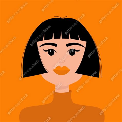 Portrait Of Woman Young Girl Face Beautiful Lady Female Front View