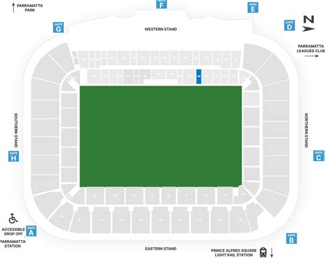Commbank Stadium Seating Map With Seat Numbers And Wows