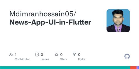 GitHub Mdimranhossain05 News App UI In Flutter