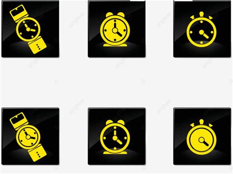 Vector Clocks Icons Illustration Timer Sign Vector Illustration Timer