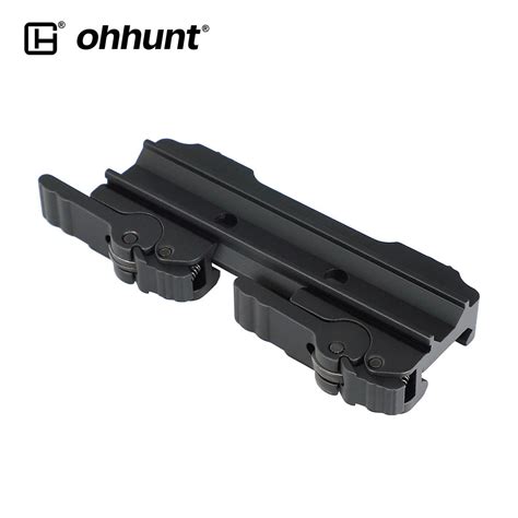 Ohhunt® Slide To Side Quick Releasedetach Scope Mount For Picatinny Rail Fiber Optic Sight